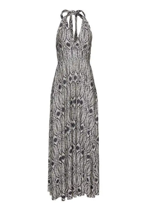 LASCANA Printed Halterneck Maxi Dress
