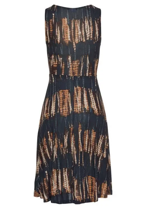LASCANA Printed Tie Detail V-neck Dress