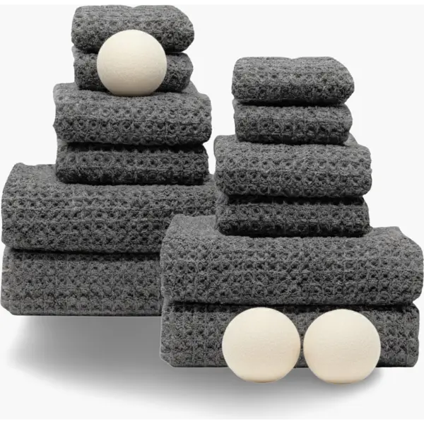 ITALIC Ultraplush Australian Cotton Towel Family Set - Charcoal