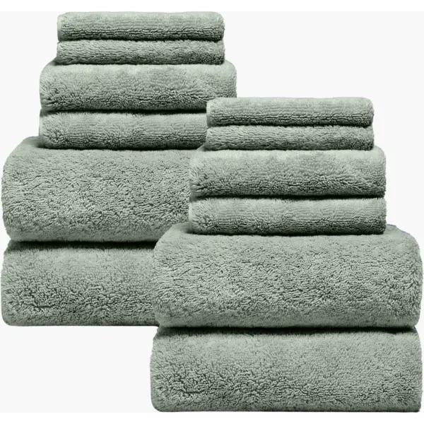 ITALIC Ultraplush Australian Cotton Towel Family Set - Sage
