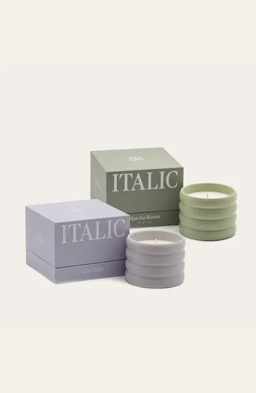ITALIC Ceramic Candle - 2-pack