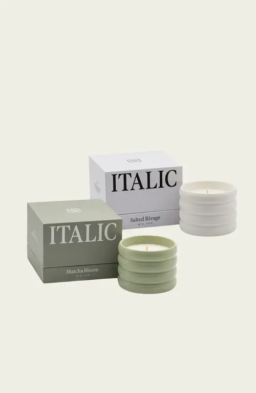 ITALIC Ceramic Candle - Salted Rivage/matcha Bloom