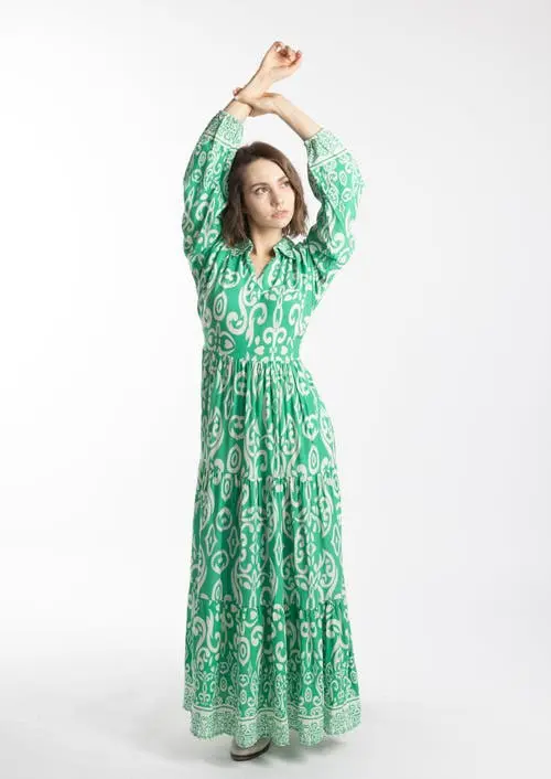LE FAFO Printed Maxi Dress