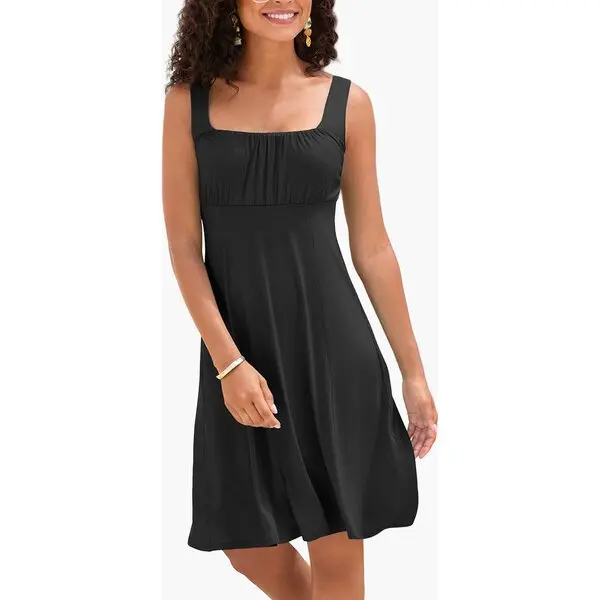 LASCANA Tank Dress With Empire Waist - Bk