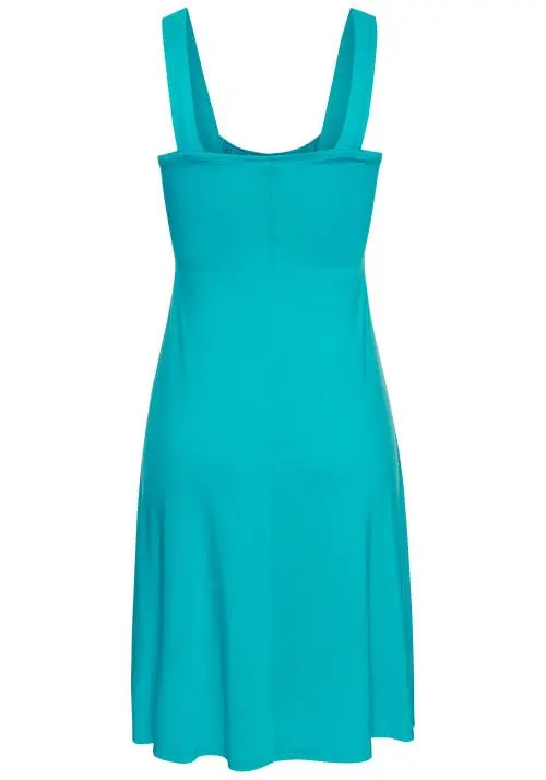 LASCANA Tank Dress With Empire Waist - Turquoise