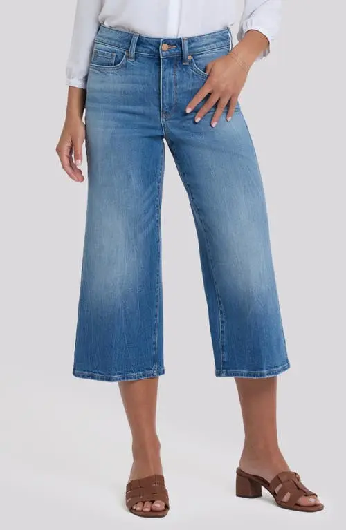 NYDJ High-waist Capri Wide-leg Jeans - Pacifica
