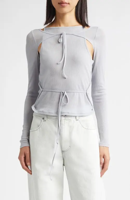 Eckhaus Latta Flip Tie Front Top