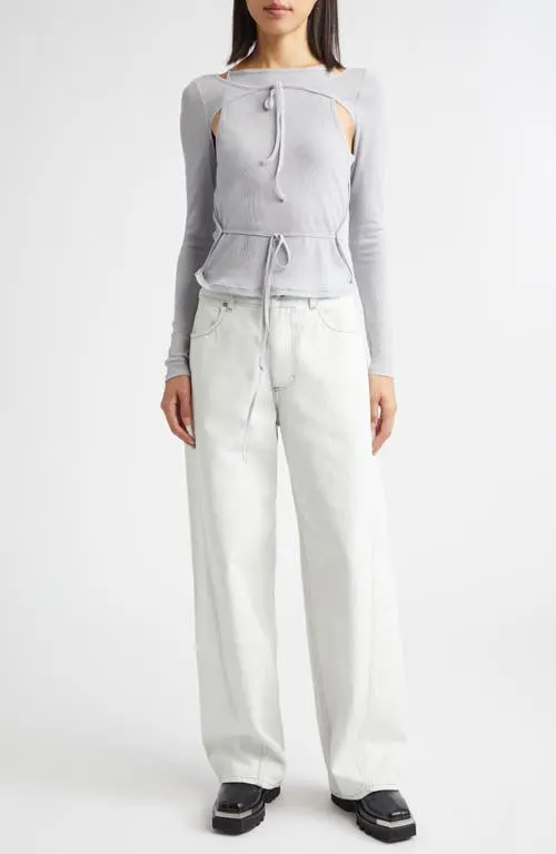 Eckhaus Latta Flip Tie Front Top