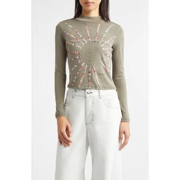 Eckhaus Latta Lapped Appliqué Baby Tee