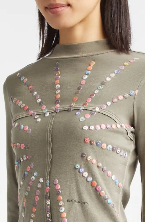 Eckhaus Latta Lapped Appliqué Baby Tee