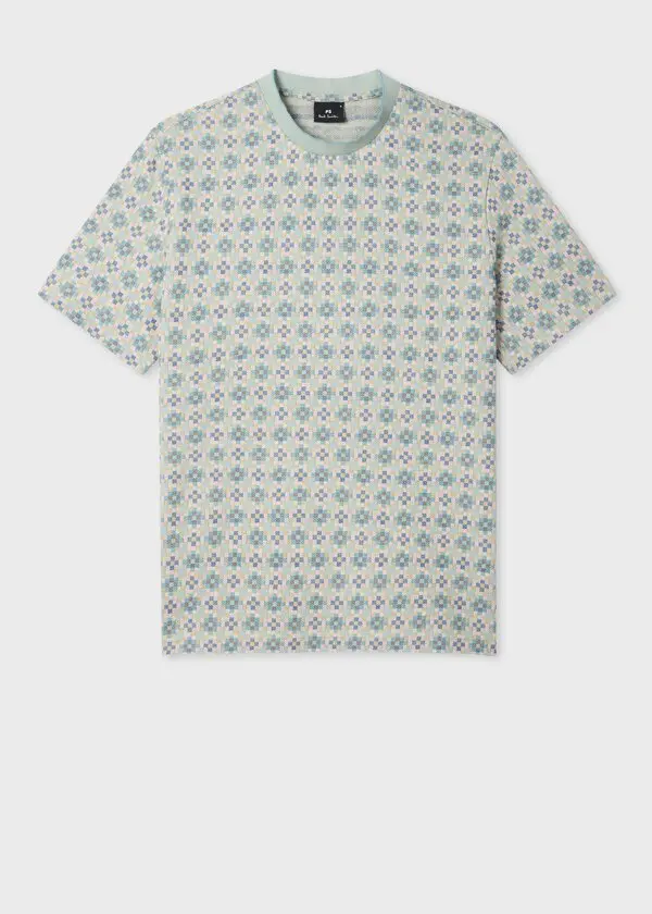 Paul Smith Geo Tile' Cotton-blend T-shirt - Multicolour