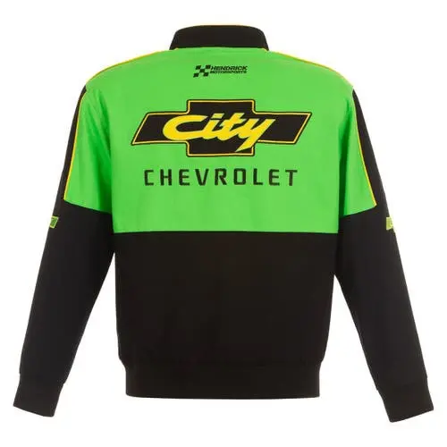JH DESIGN Nascar City Chevrolet Legend Twill Jacket - Black