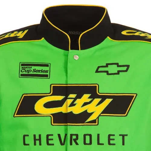 JH DESIGN Nascar City Chevrolet Legend Twill Jacket - Black