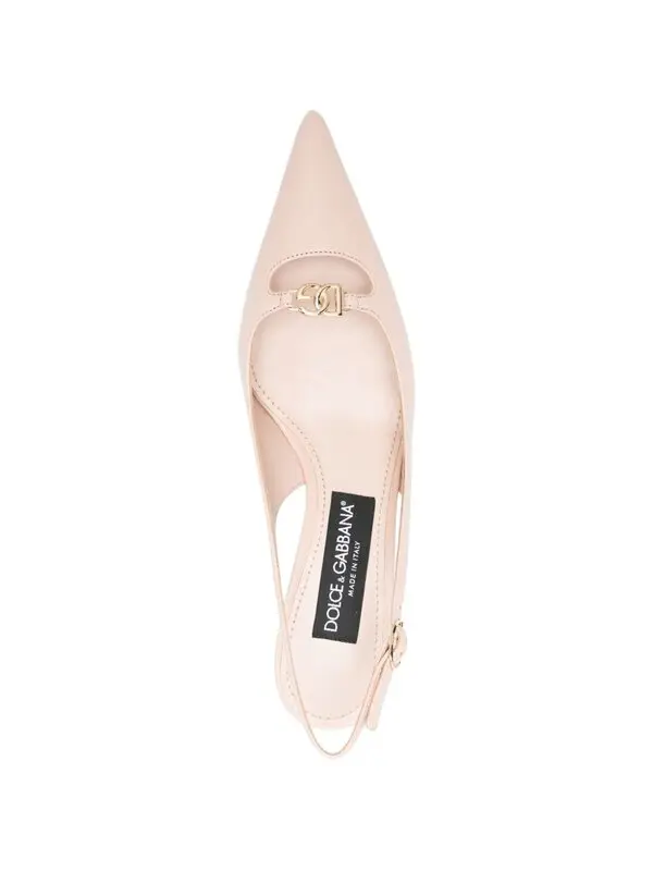 Dolce & Gabbana Leather Slingback Pumps