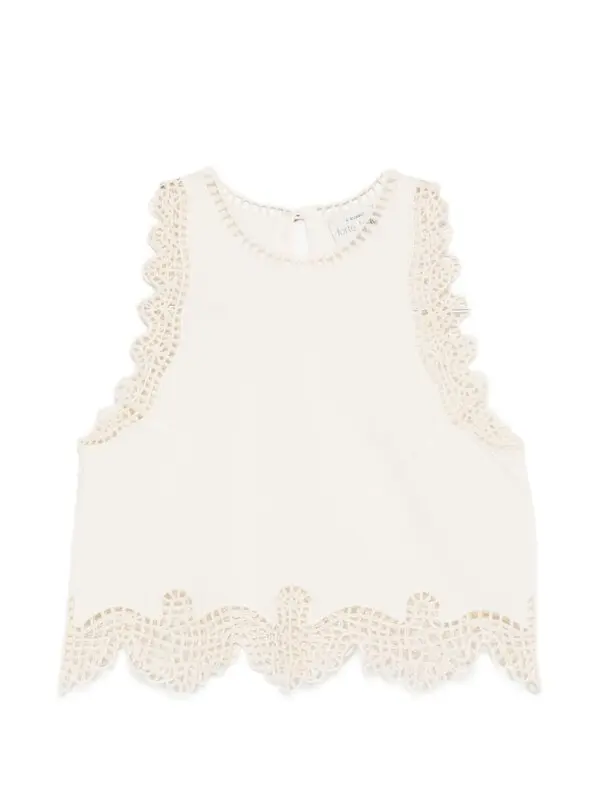 FORTE_FORTE Embroidered Cotton Top
