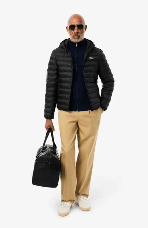Lacoste Hooded Puffer Jacket - Black