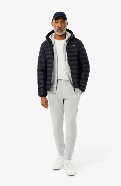 Lacoste Hooded Puffer Jacket - Hde Abysm