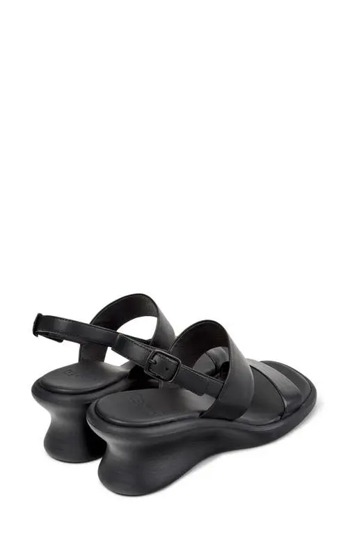Camper Louise Slingback Wedge Sandals - Black