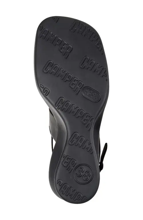Camper Louise Slingback Wedge Sandals - Black