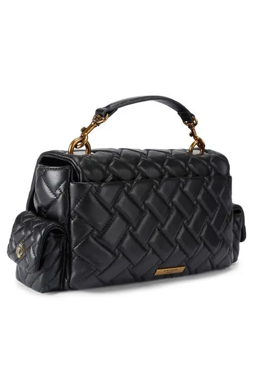 Kurt Geiger Kensington Multipocket Quilted Leather Shoulder Bag - Black
