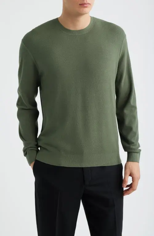 Theory Riland Crewneck Sweater - Light Ivy