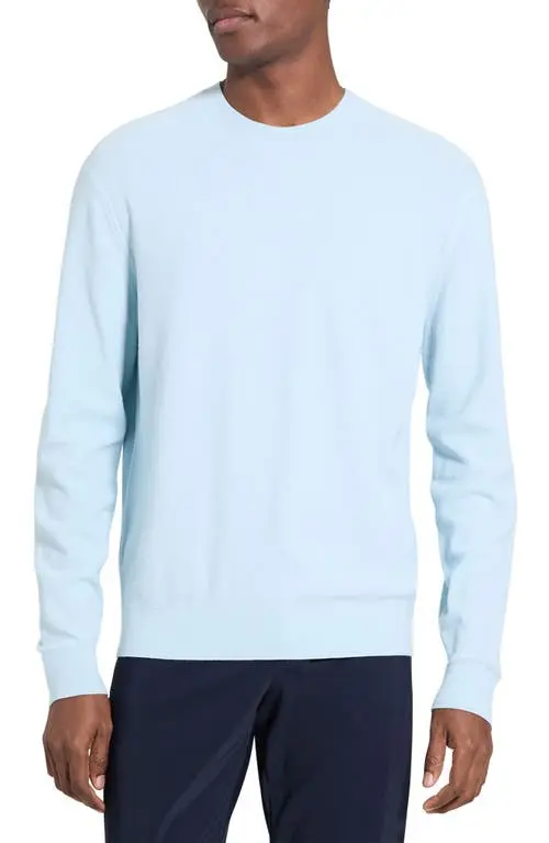 Theory Riland Crewneck Sweater - Light Ocean Air