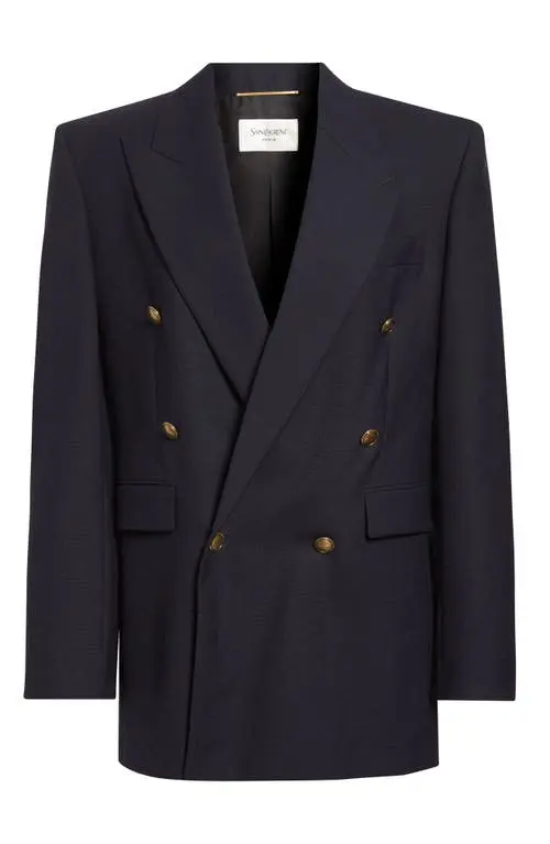 Saint Laurent Double-breasted Wool Blazer