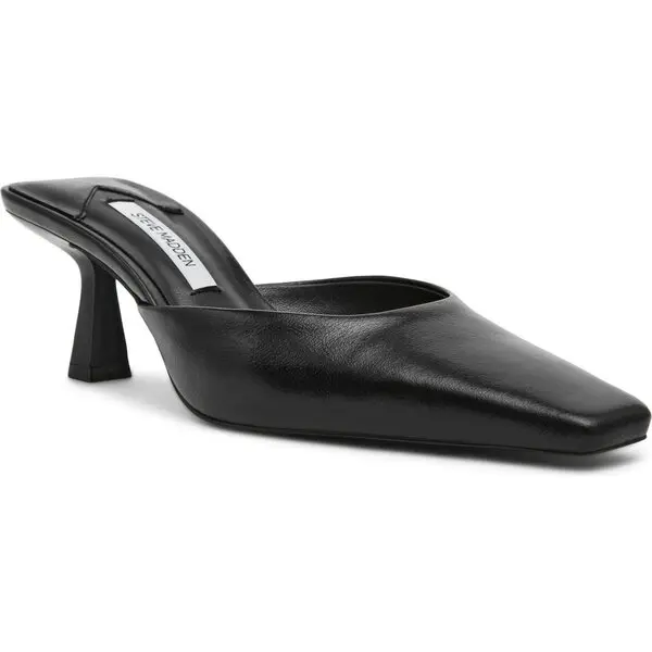 Steve Madden Alyse Mule - Black Leather