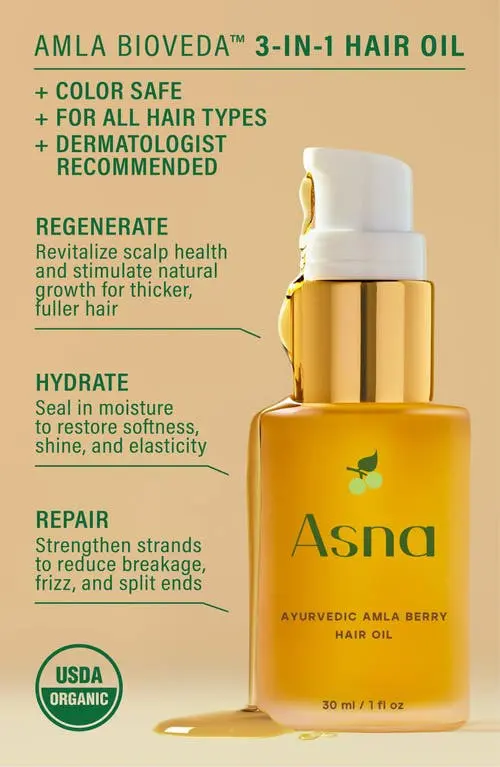 ASNA Beard Oil And 3-in-1 Hair Oil Set