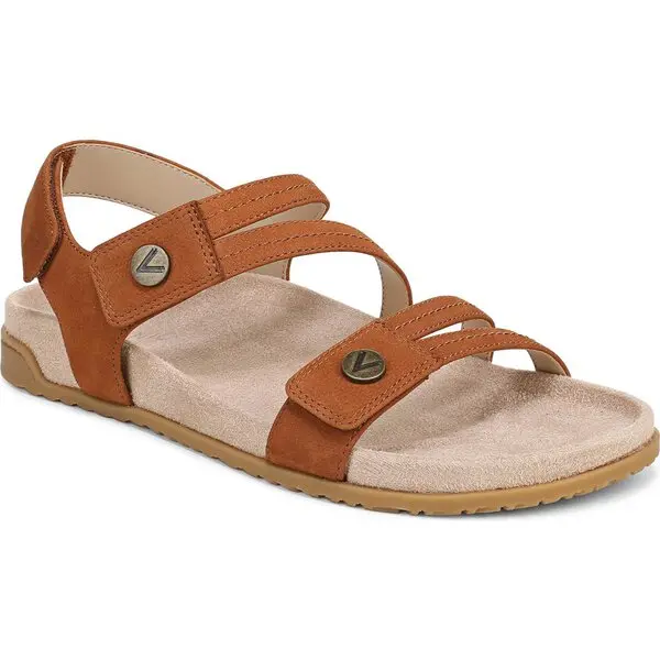 Vionic Essie Ankle Strap Sandal - Brandy
