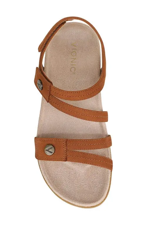 Vionic Essie Ankle Strap Sandal - Brandy