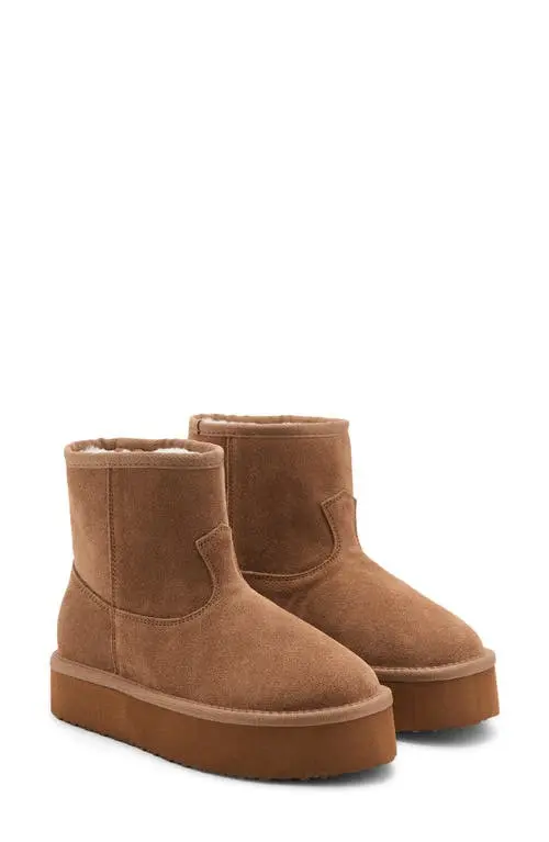 Mango Suede Platform Boots