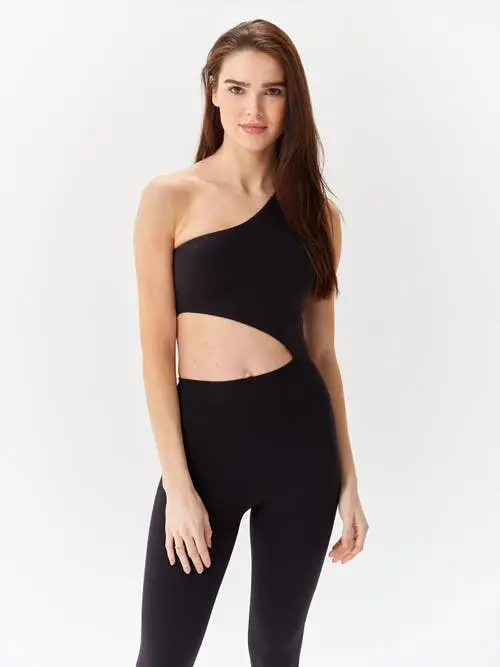 REVYVE ACTIVE Sculpting One-shoulder Jumpsuit