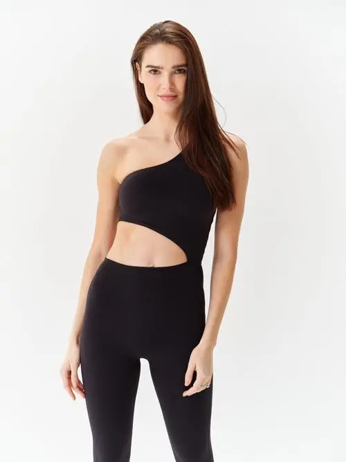 REVYVE ACTIVE Sculpting One-shoulder Jumpsuit