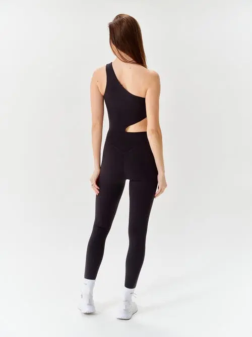 REVYVE ACTIVE Sculpting One-shoulder Jumpsuit