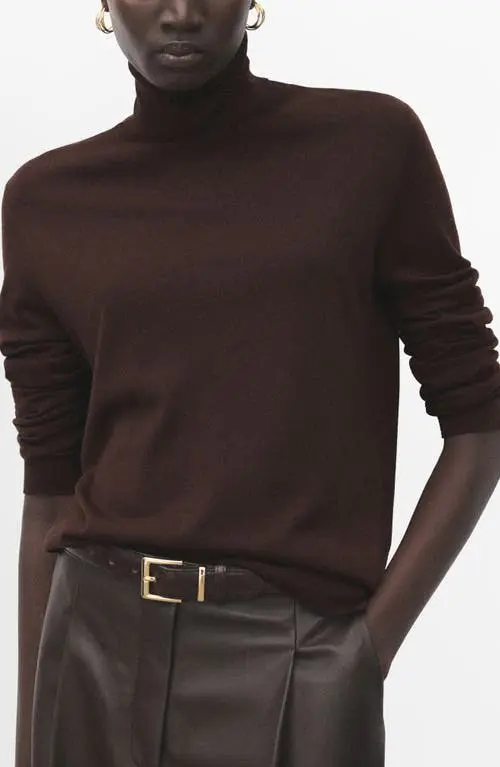 Mango Turtleneck Knit Sweater