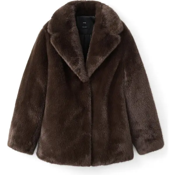 Mango Faux Fur Jacket