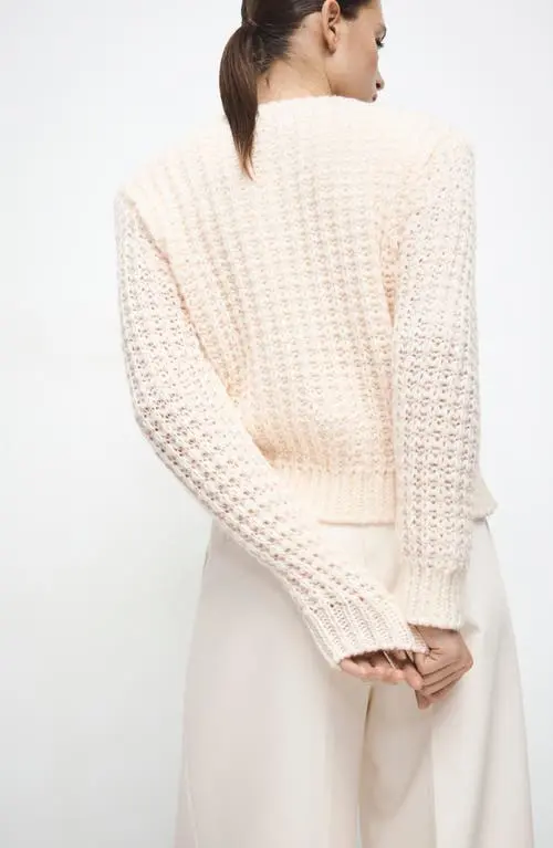 Mango Openwork Knit Sweater