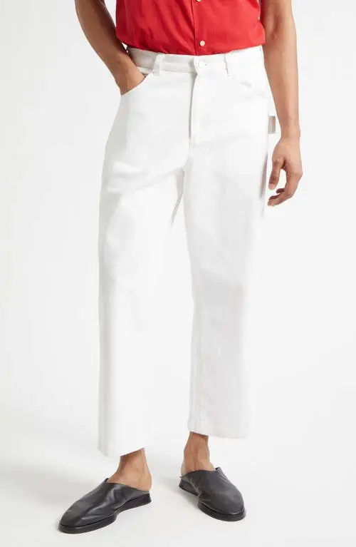 BODE Knolly Brook Twill Trousers - White