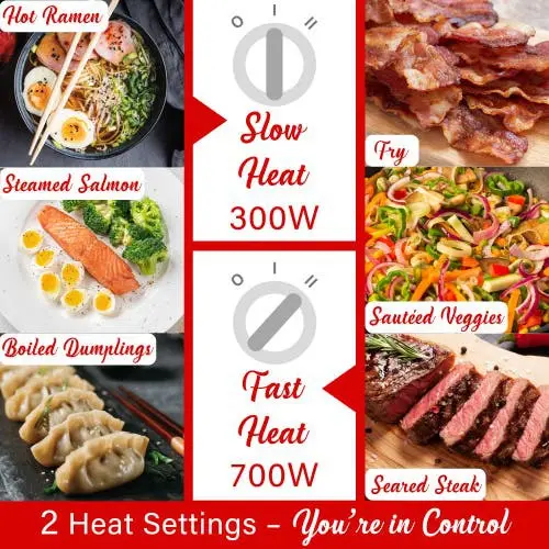 BRENTWOOD Multi-function Electric Hot Pot Cooker And Food Steamer With Ceramic Non-stick Ceramic Coating