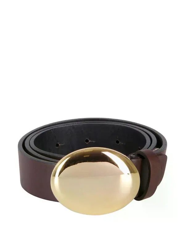 Federica Tosi Oval-buckle Belt - Brown