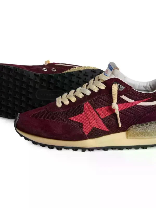 GOLDEN GOOSE Marathon Mesh Star Sneakers - Red