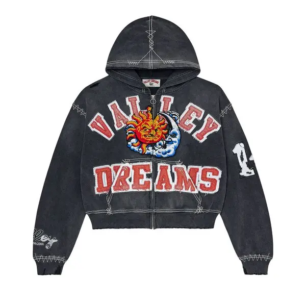 VALE FOREVER Sunny Zip Up - Black