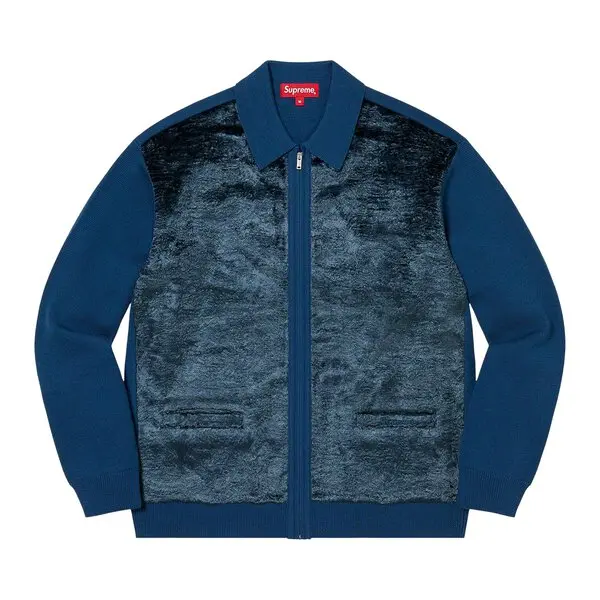 Supreme Faux Fur Zip Up Cardigan