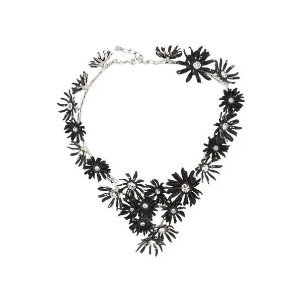 Givenchy Daisy Statement Necklace - Black