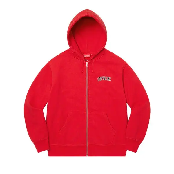 Supreme Doughboy Zip Up Hooded Sweatshirt - Red