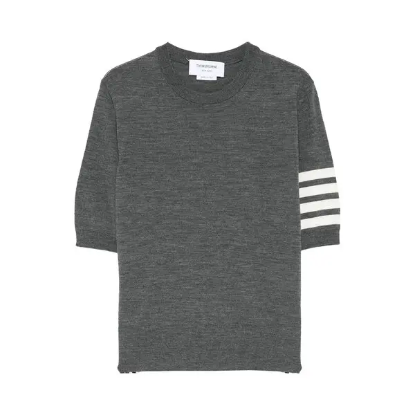Thom Browne 4 Bar Wool Stripe Tee
