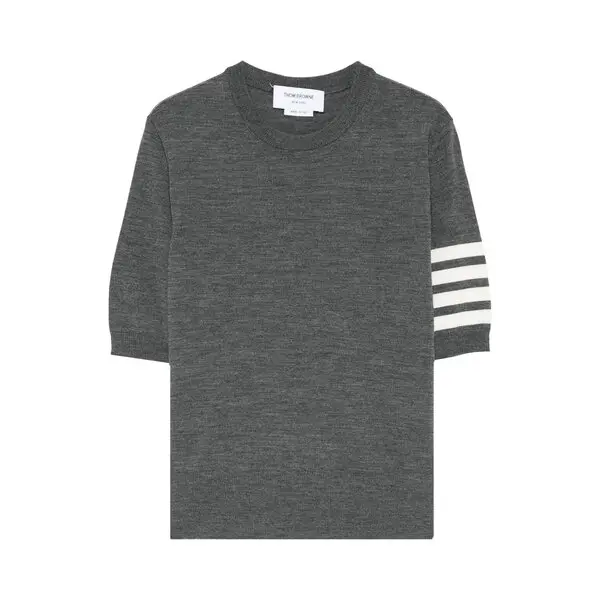 Thom Browne 4 Bar Wool Stripe Tee