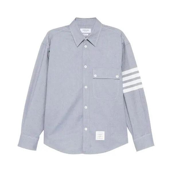 Thom Browne 4 Bar Stripe Oversized Shirt
