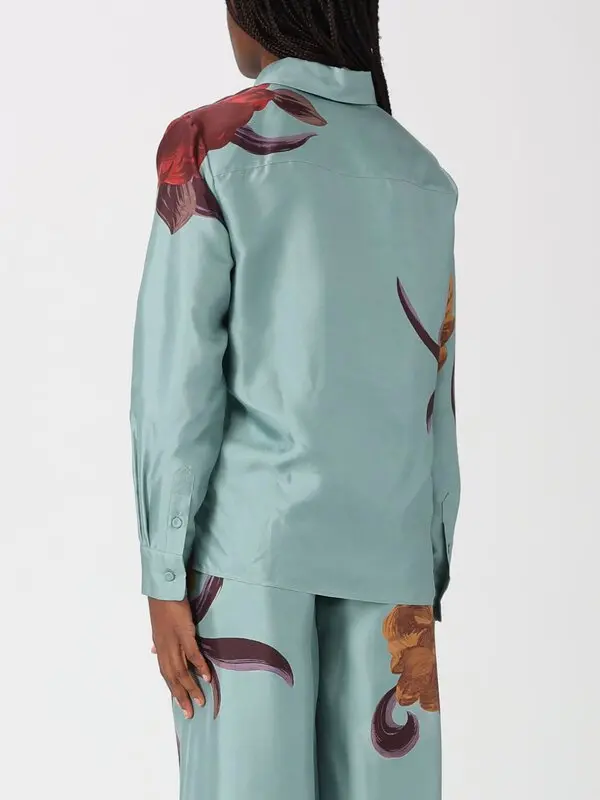 La DoubleJ Silk Floral Print Shirt